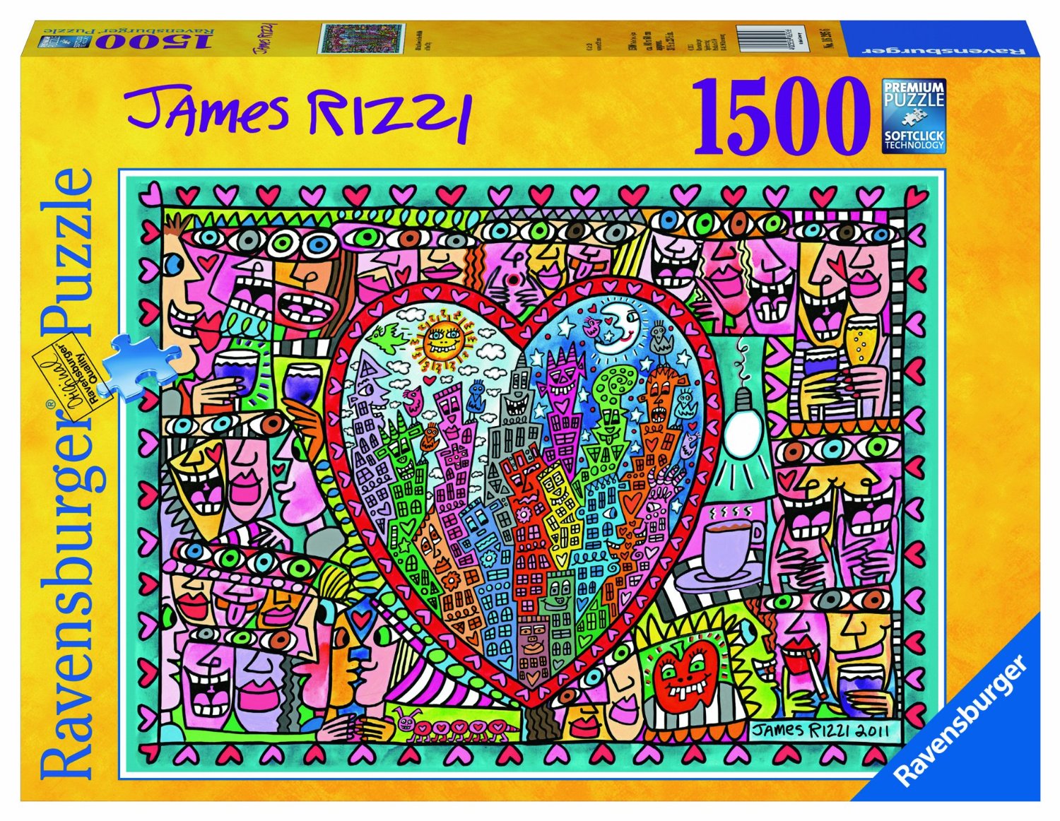 Puzzle Ravensburger 16295 James Rizzi, todo ese amor, IndalChess Tienda de coches para niños