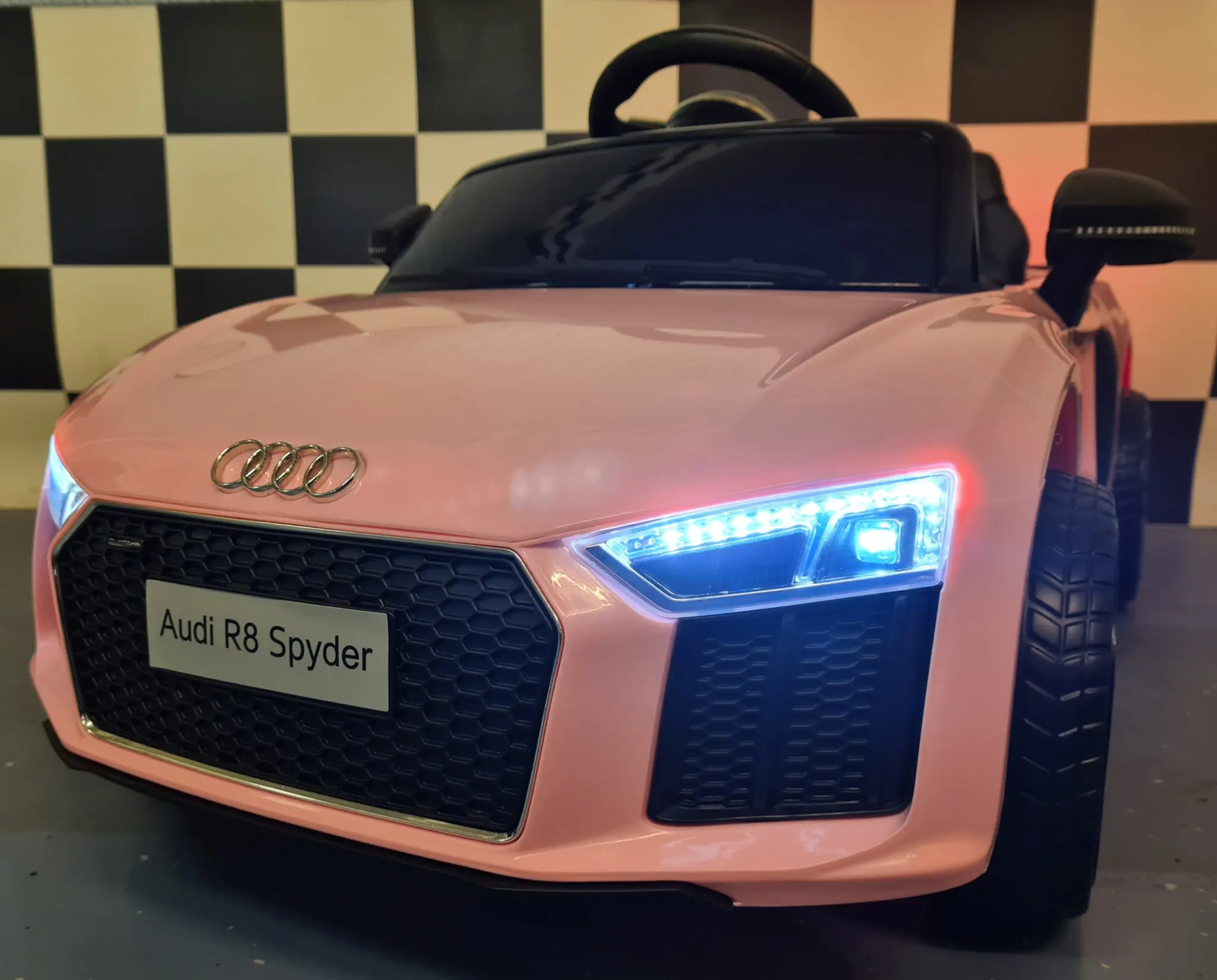 VENTA AUDI R8 LITTLE SPYDER 12V, ROSA, MANDO RC - KI4-R8LITTLEPINK ...