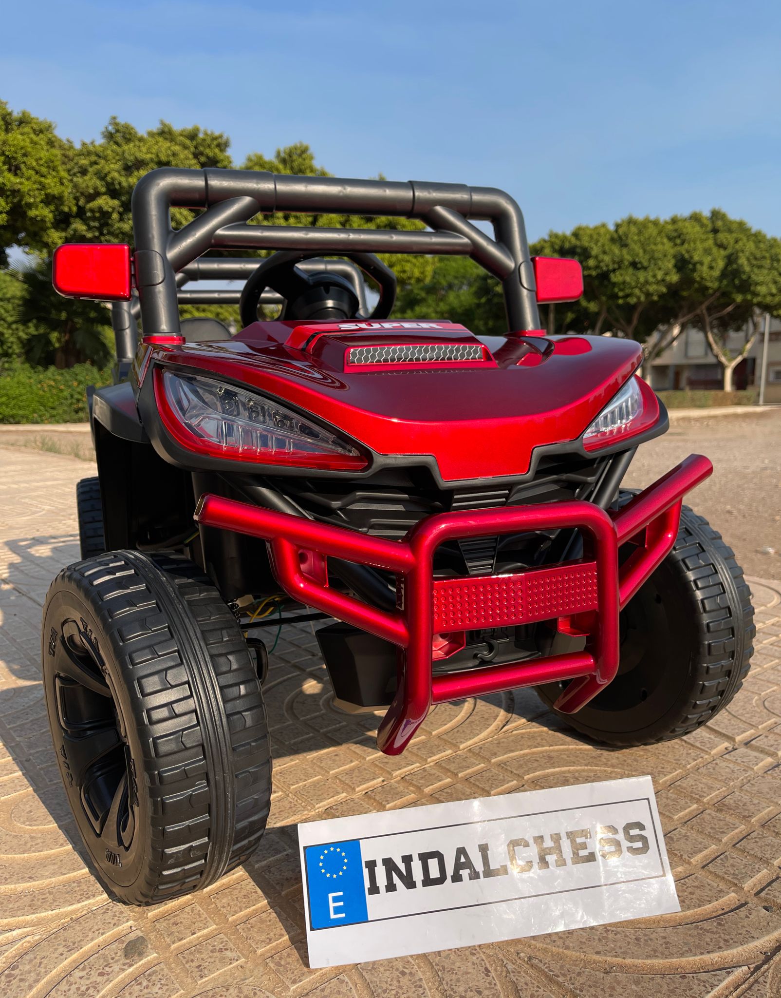 BUGGY 4x4 LITTLE INDALBUGGY 12V, ROJO METÁLICO, FULL OPTION, 4 MOTORES ...