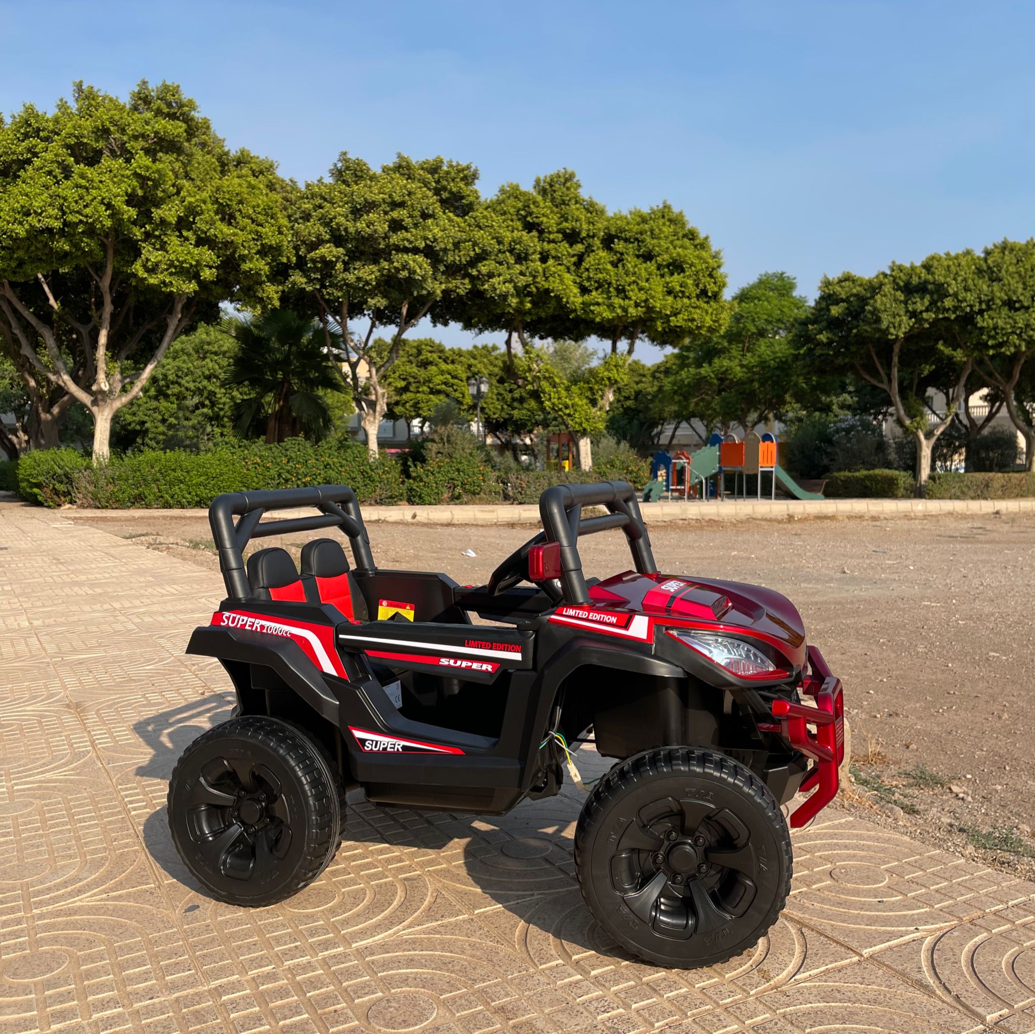 BUGGY 4x4 LITTLE INDALBUGGY 12V, ROJO METÁLICO, FULL OPTION, 4 MOTORES ...