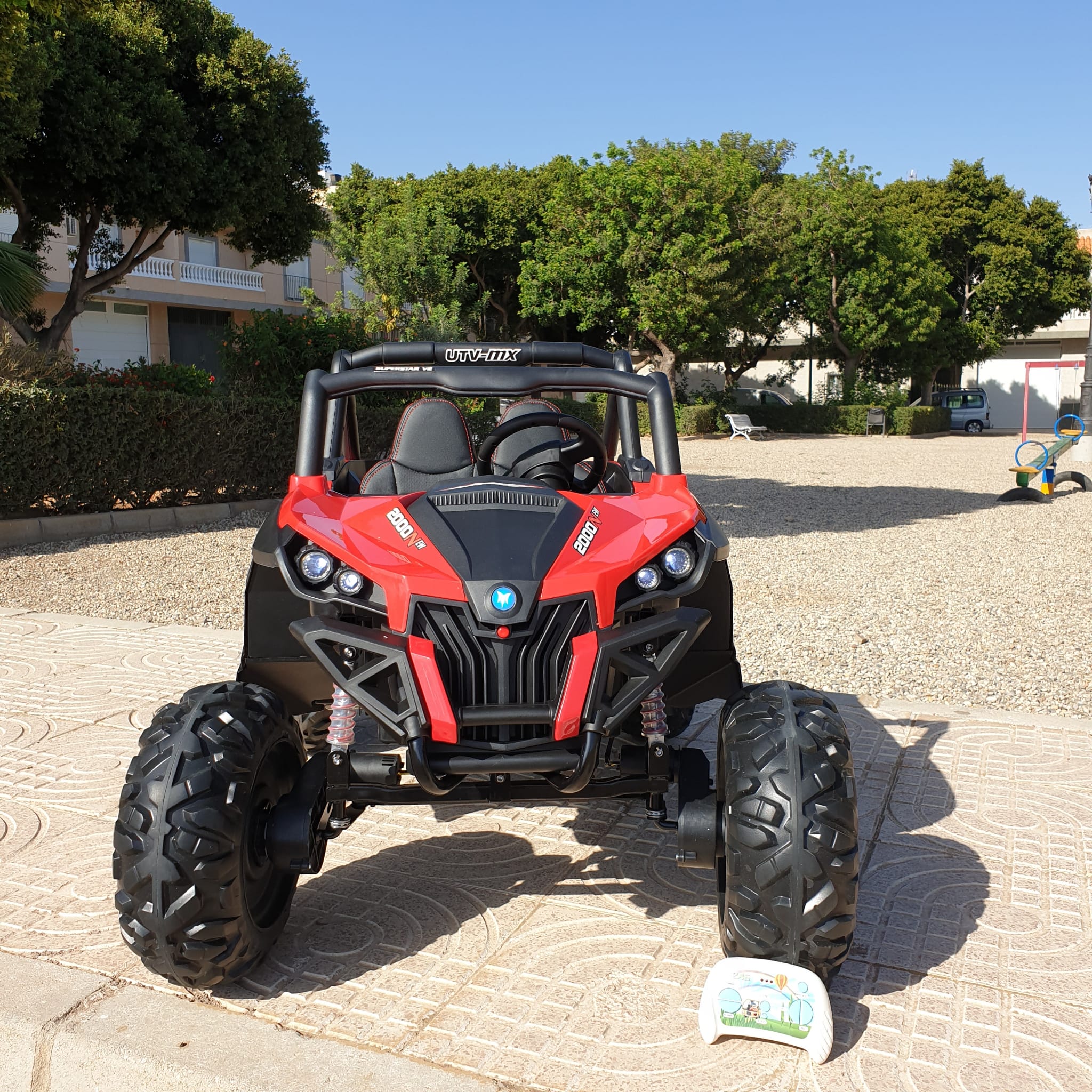BUGGY NIÑOS, 2 PL, 4 M., ROJO - PANTALLA MP4, Coches eléctricos y motos ...
