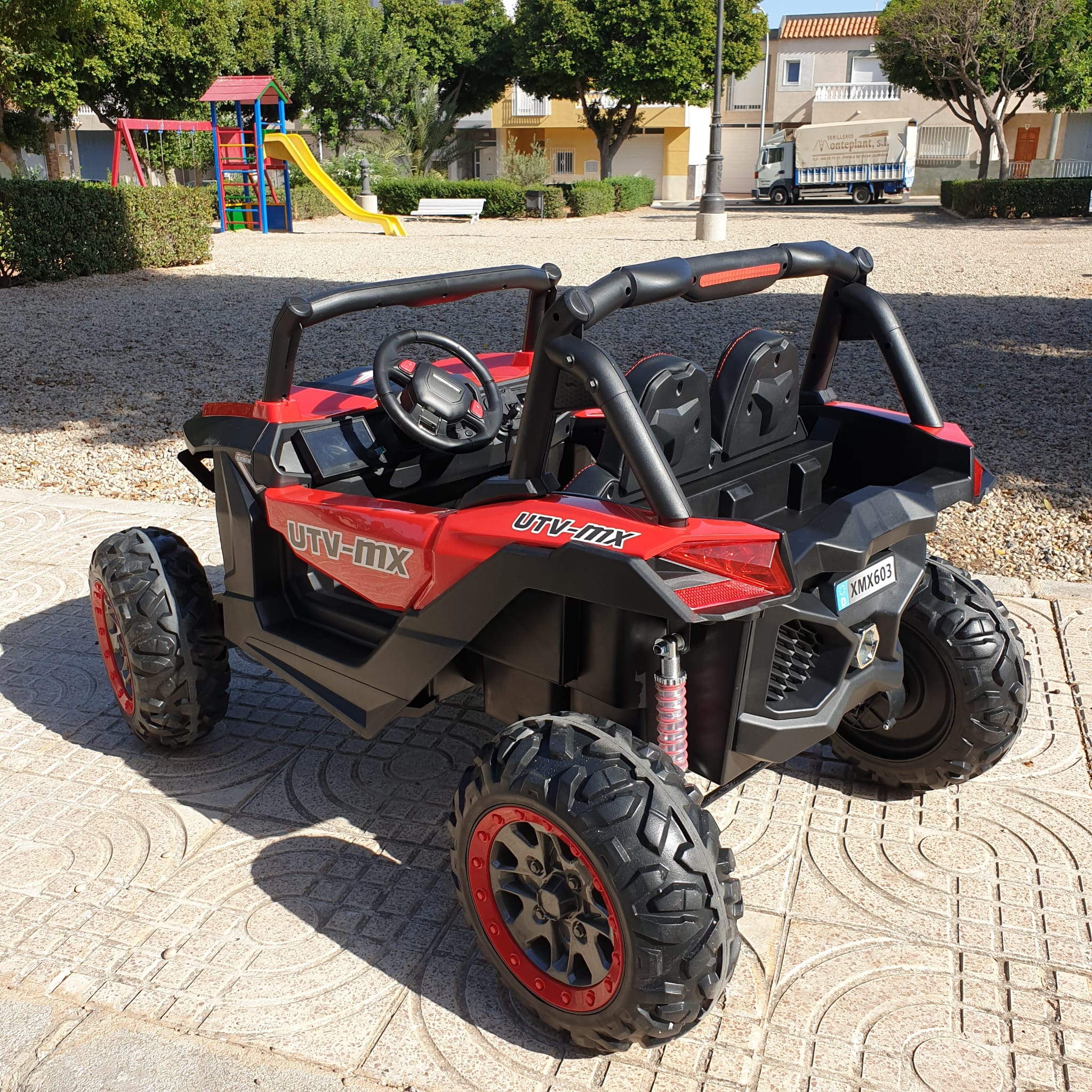 BUGGY NIÑOS, 2 PL, 4 M., ROJO - PANTALLA MP4, Coches eléctricos y motos ...
