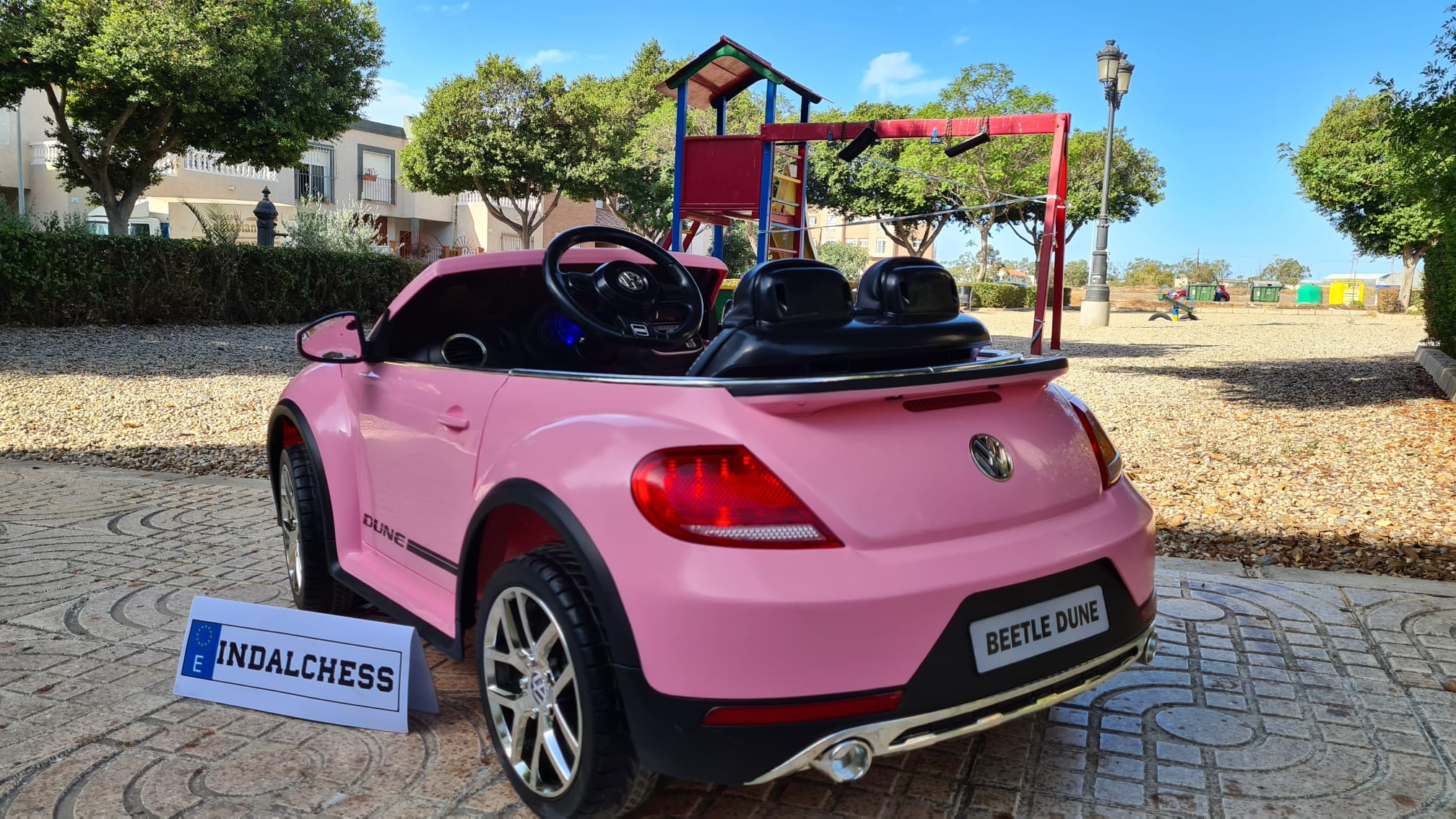 VENTA Escarabajo Volkswagen Beetle 12v rosa, Coches eléctricos y motos ...