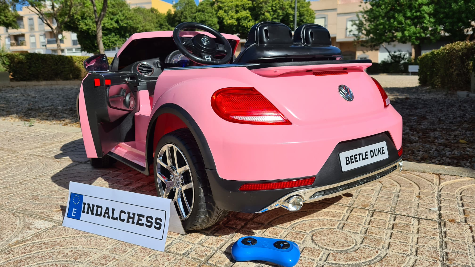 VENTA Escarabajo Volkswagen Beetle 12v rosa, Coches eléctricos y motos ...