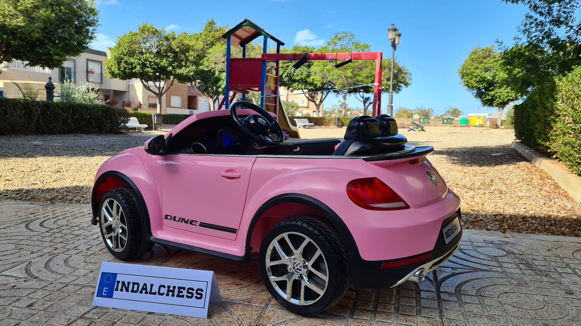 VENTA Escarabajo Volkswagen Beetle 12v rosa, Coches eléctricos y motos ...