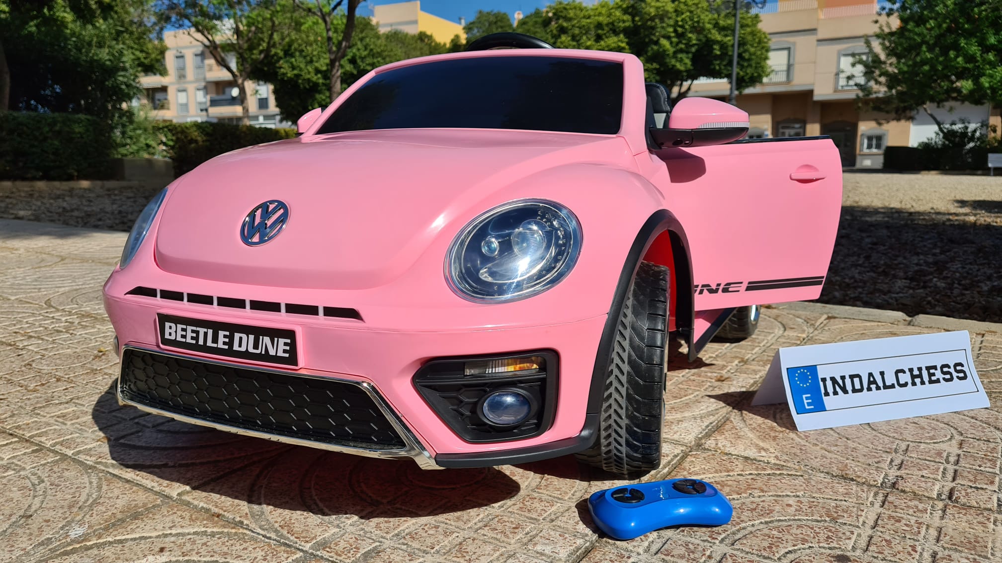 VENTA Escarabajo Volkswagen Beetle 12v rosa, Coches eléctricos y motos ...