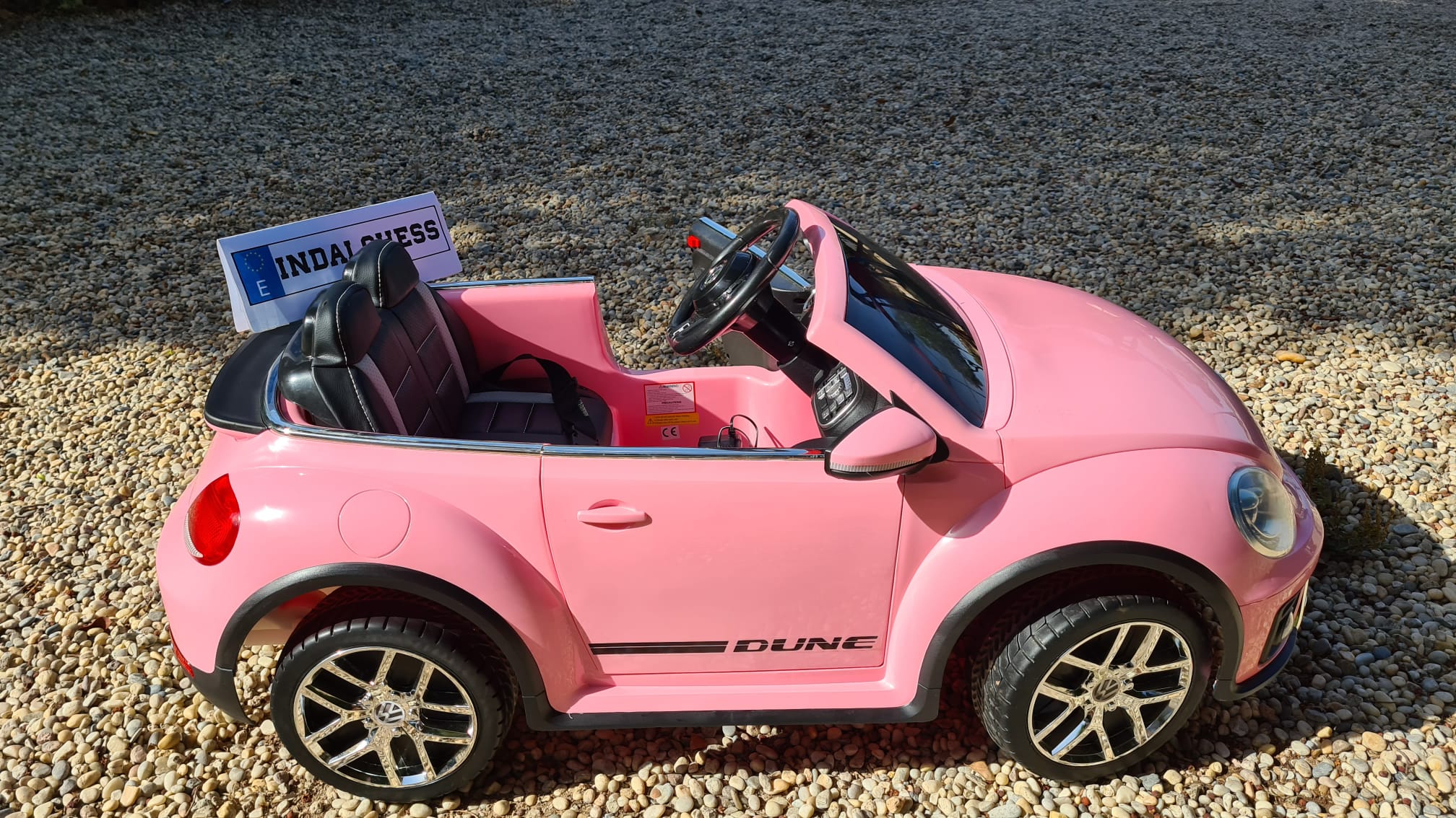 VENTA Escarabajo Volkswagen Beetle 12v rosa, Coches eléctricos y motos ...