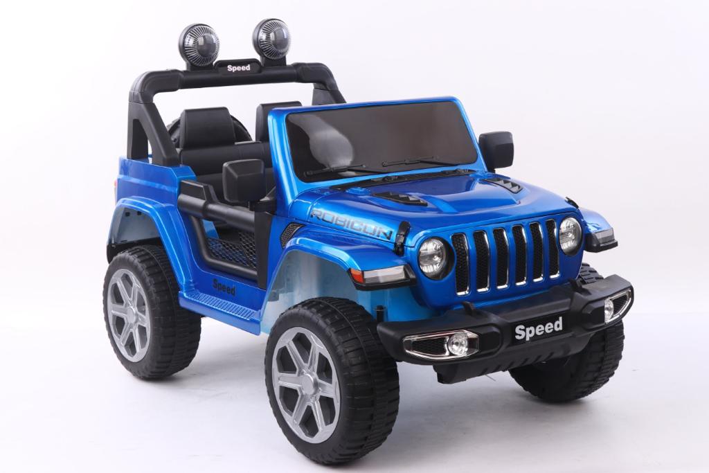 JEEP RUBICON Style coche 12V AZUL METALIZADO-App para móvil-mando RC ...