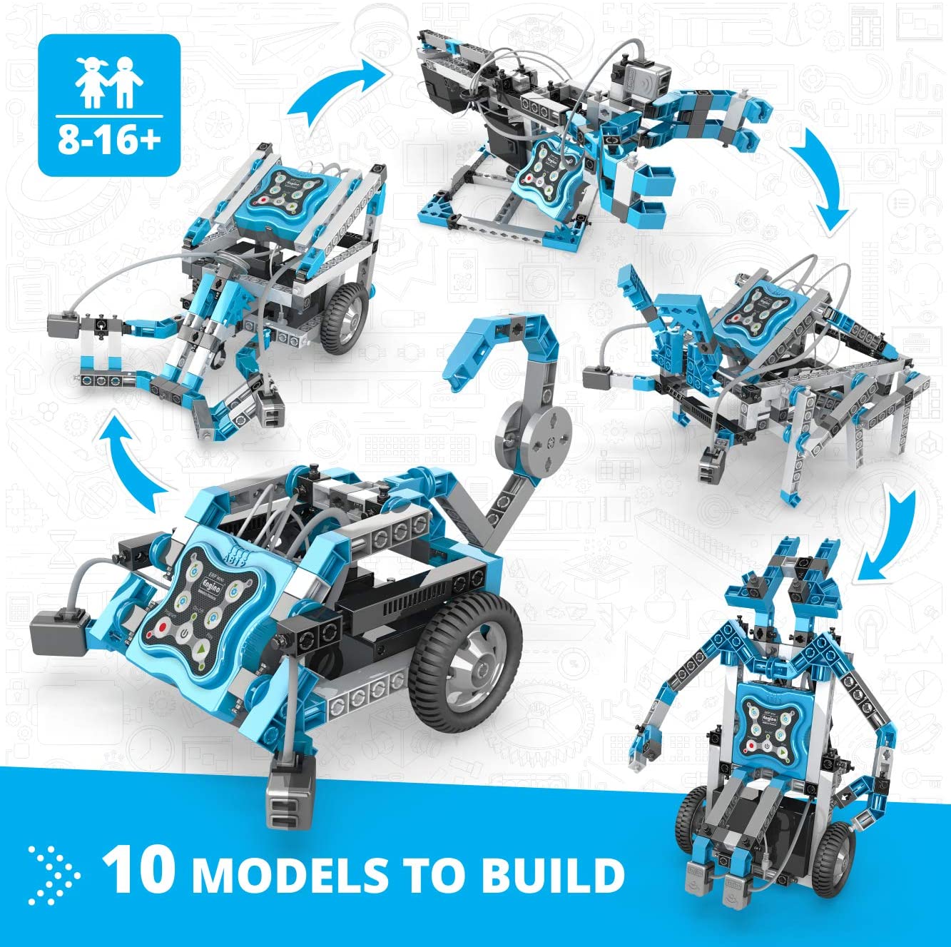 Kit Robot Z Robot Metabot Textedable ENGINO - KE592020 ROB20, Coches ...