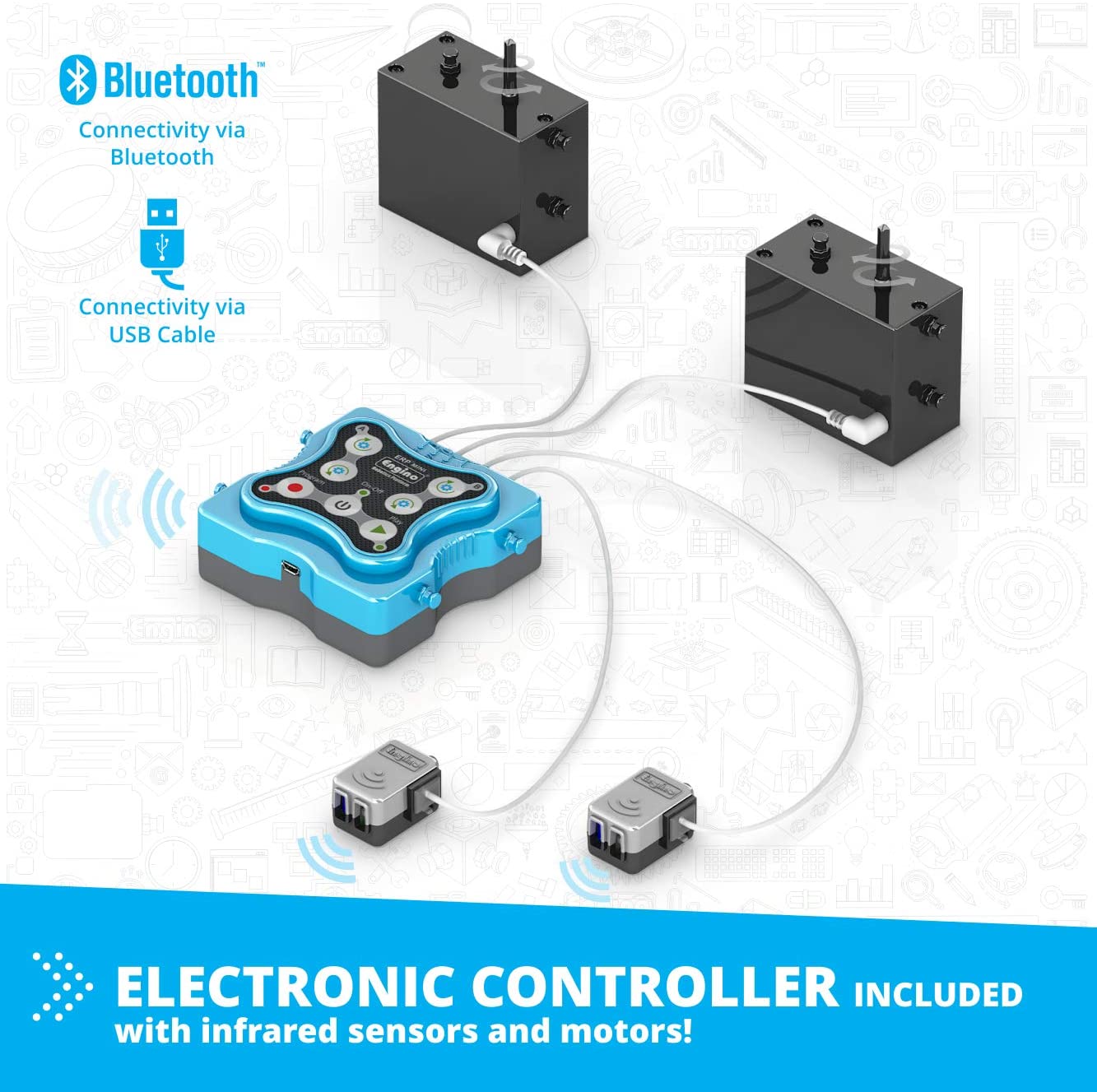 Kit Robot Z Robot Metabot Textedable ENGINO - KE592020 ROB20, Coches ...