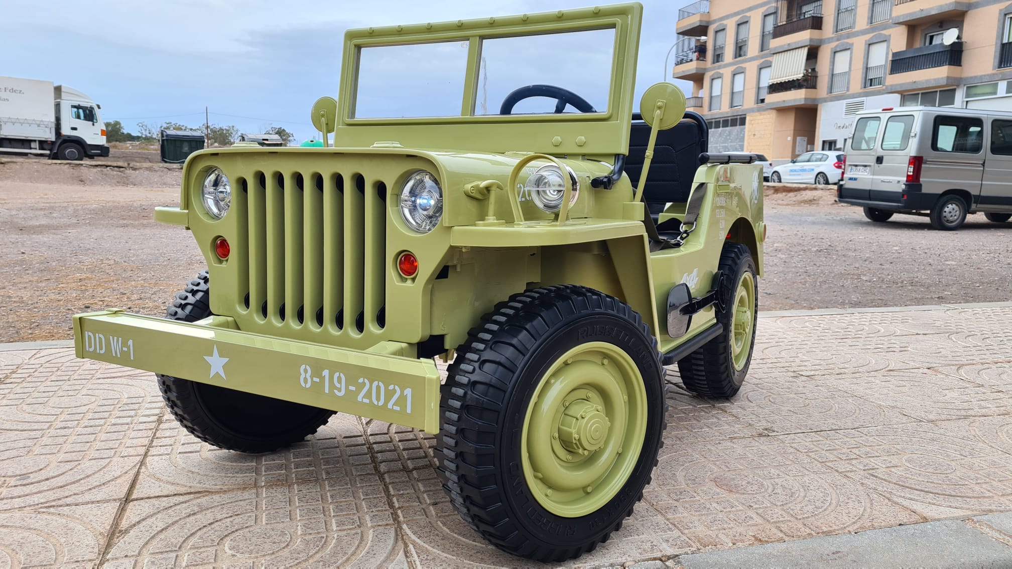 Jeep Desert Fox, jeep Willys, 4 MOTORES DE 12V, eva, cuero, RC 2.4ghz ...