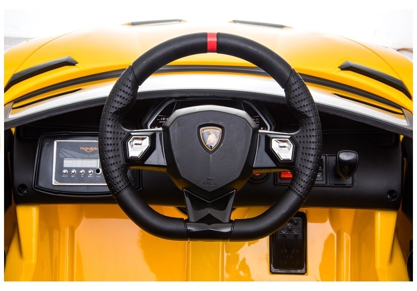 LAMBORGHINI 12V PARA NIÑOS, MANDO CONTROL REMOTO PARENTAL, AMARILLO ...