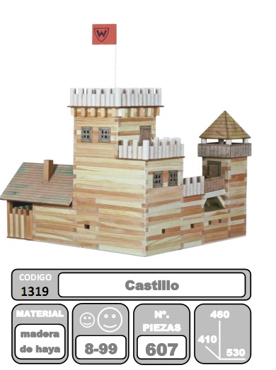 Walachia 1319 - Kits castillo de madera 607 piezas, IndalChess Tienda ...