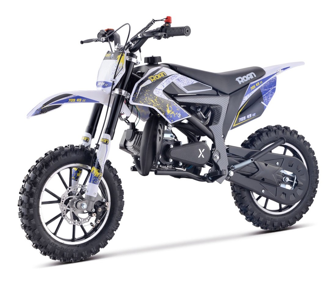 Mini moto cross para niño POLOROAN709-2333__AZU azul 49cc con 4.5 ...