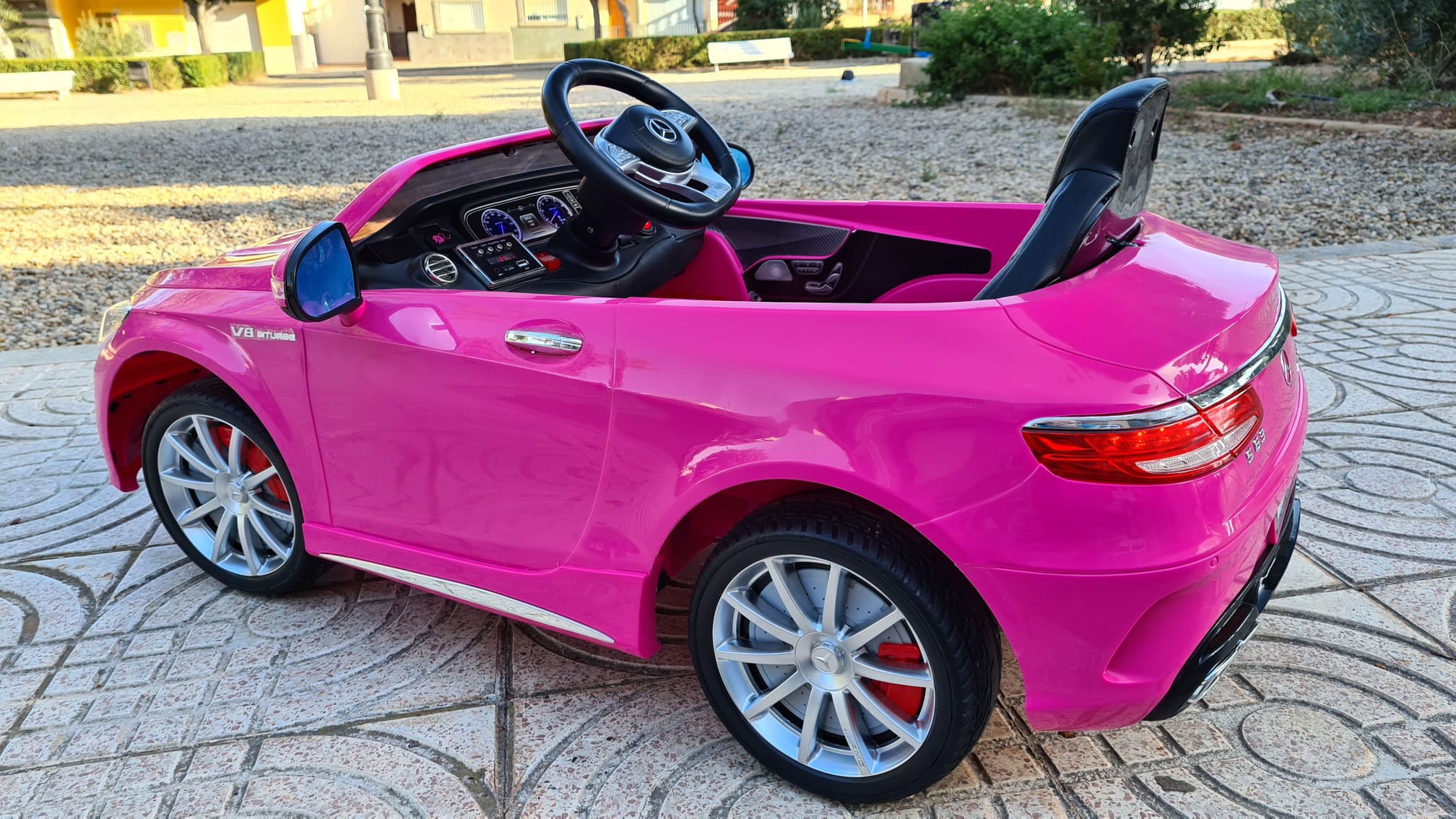 MERCEDES S63 ROSA 12V - COCHES ELECTRICOS NIÑOS S63ROZE, IndalChess ...