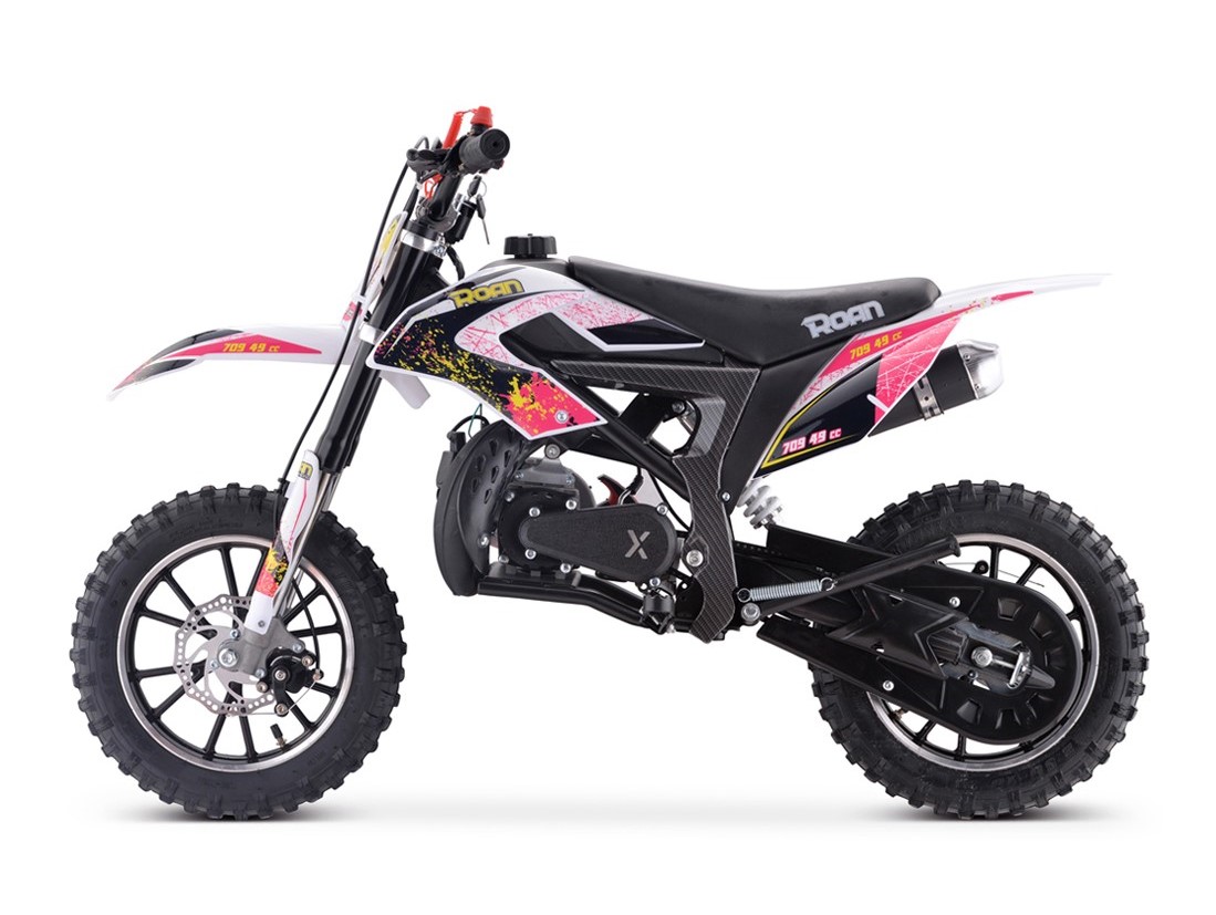 Mini motocross infantil POLOROAN709-2333__ROS rosa 49cc de 4.5 caballos ...
