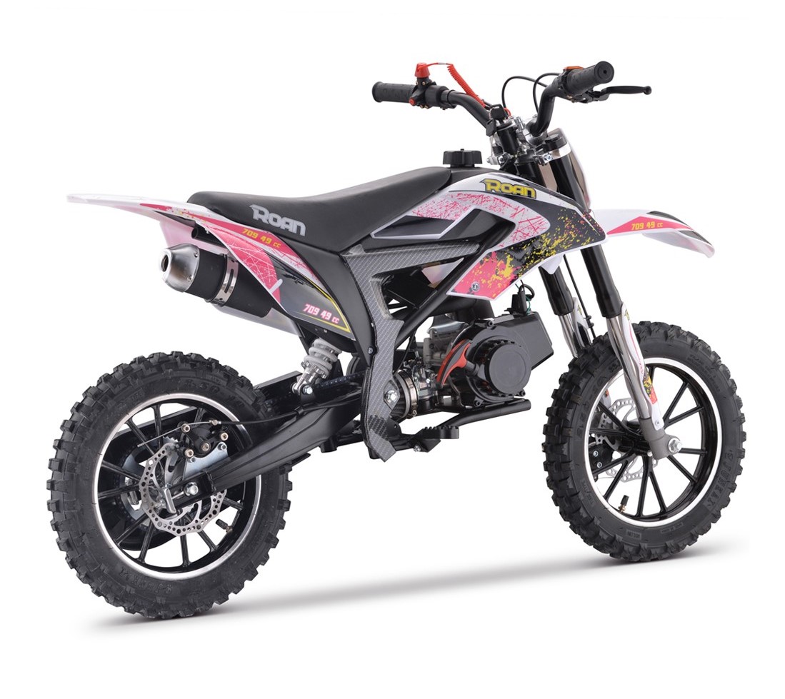 Mini motocross infantil POLOROAN709-2333__ROS rosa 49cc de 4.5 caballos ...