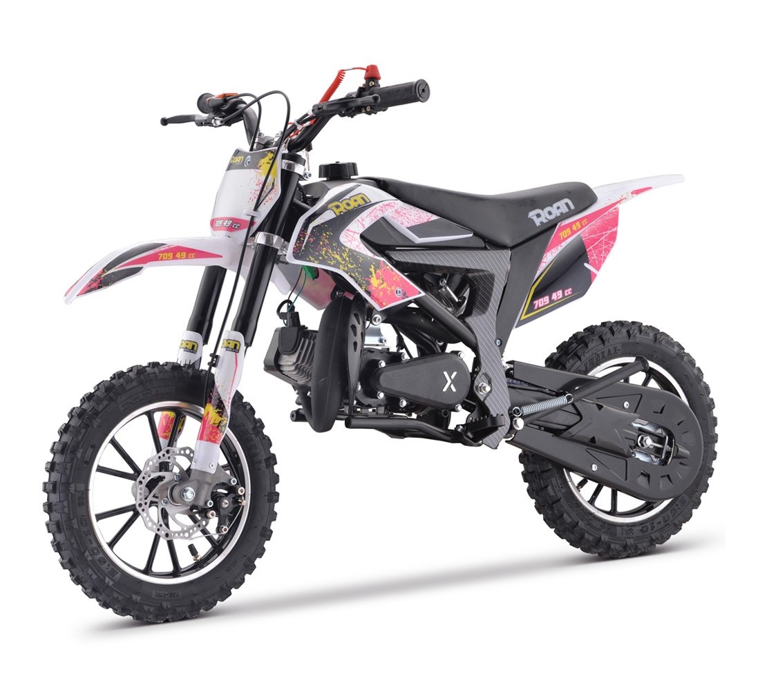 Mini motocross infantil POLOROAN709-2333__ROS rosa 49cc de 4.5 caballos ...