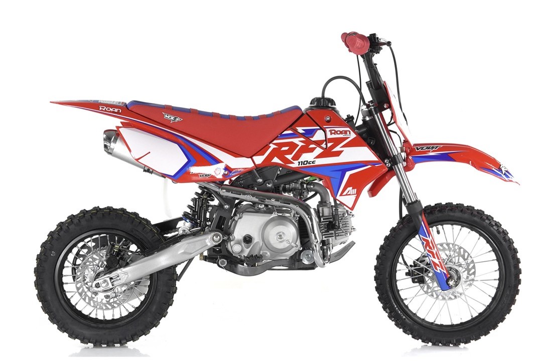 Mini moto de gasolina para niños PoloRoanRFZ 110cc roja, Coches ...