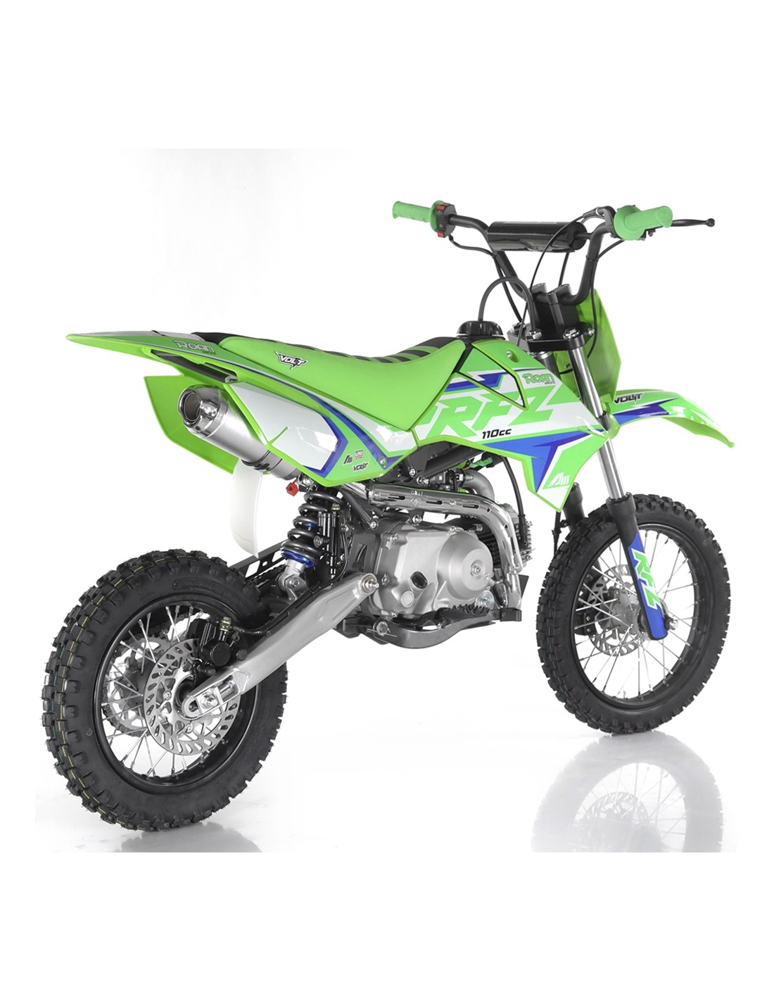 Mini moto de gasolina para niños PoloRoanRFZ 110cc verde, Coches ...