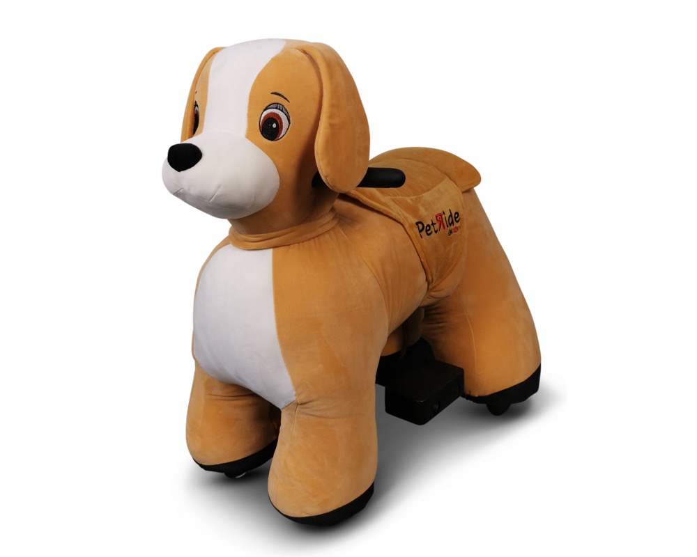 PetRide - Perro - animal de montar eléctrico DE 6V, Coches eléctricos y ...