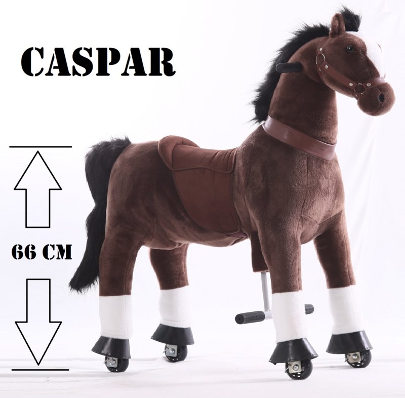 Caballo Infantil KID-HORSE "CASPAR" marrón blanco y MARRÓN OSCURO, para ...