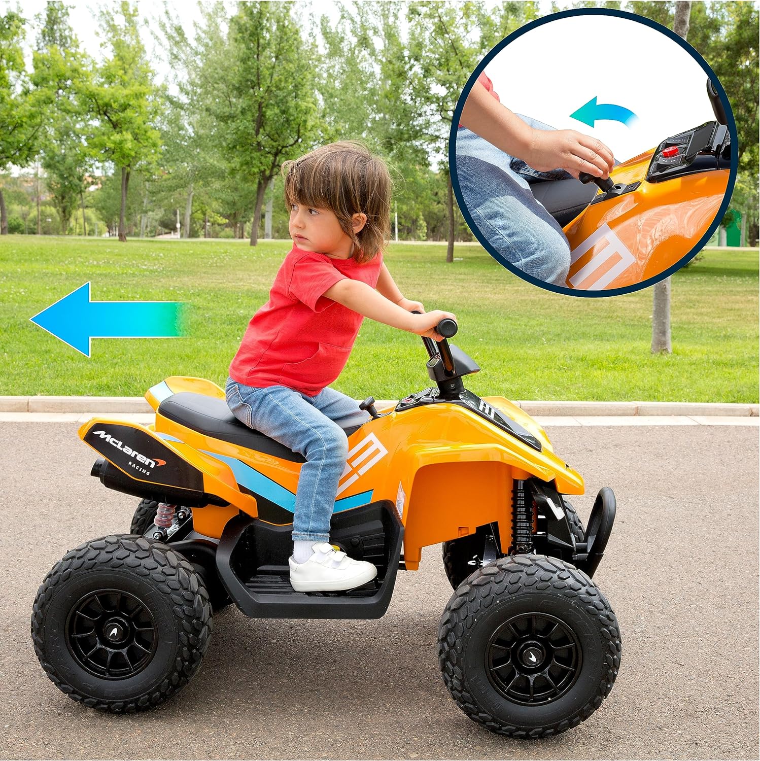 FEBER - Quad McLaren 12V, RUEDAS DE GOMA - FEN11000, Coches eléctricos ...