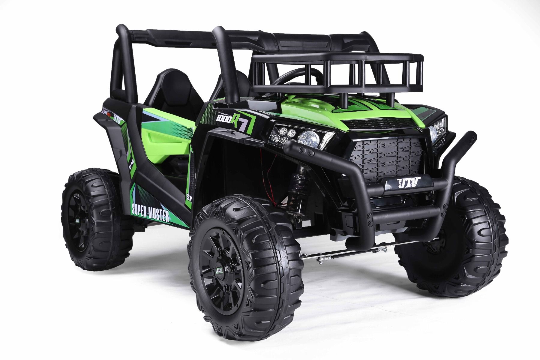 SUPER-BUGGY UTV 24V VERDE, HASTA 100 KG, MANDO RC, Coches eléctricos y ...