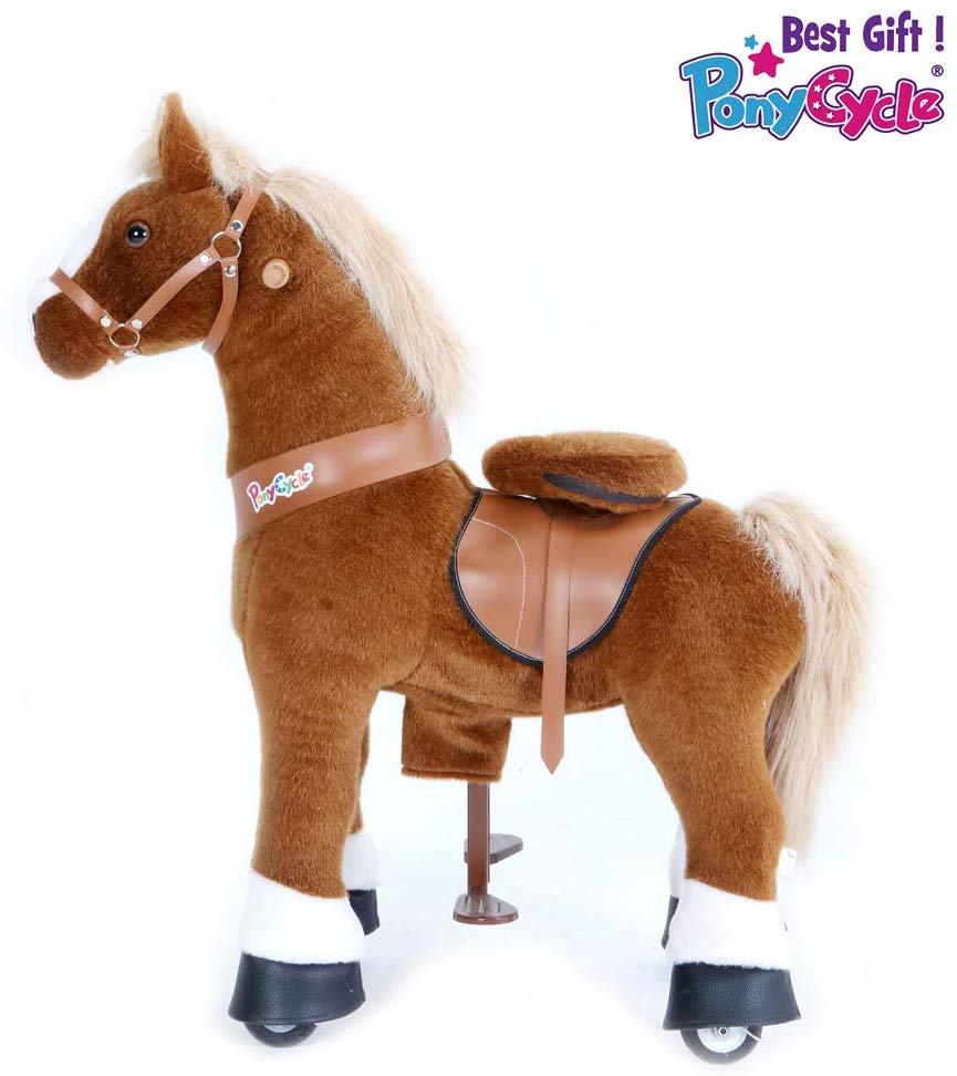 PONYCYCLE CABALLO CON RUEDAS MARRON CLARO CON SONIDOS PARA EDAD DE 2 A ...