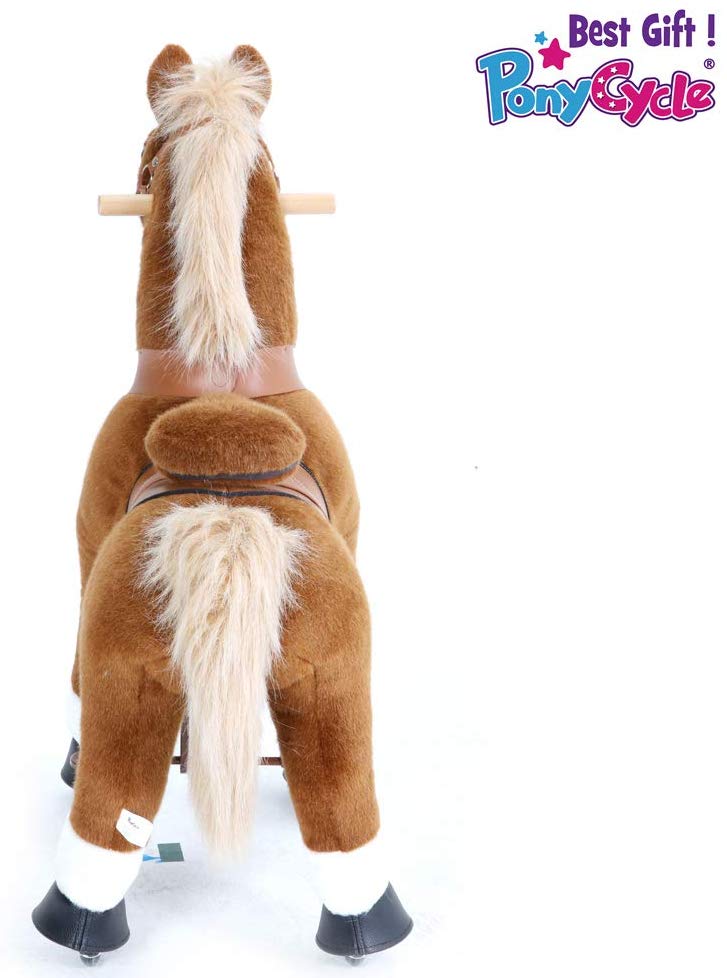 PONYCYCLE CABALLO CON RUEDAS MARRON CLARO CON SONIDOS PARA EDAD DE 2 A ...