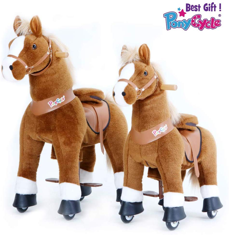 PONYCYCLE CABALLO CON RUEDAS MARRON CLARO CON SONIDOS PARA EDAD DE 2 A ...