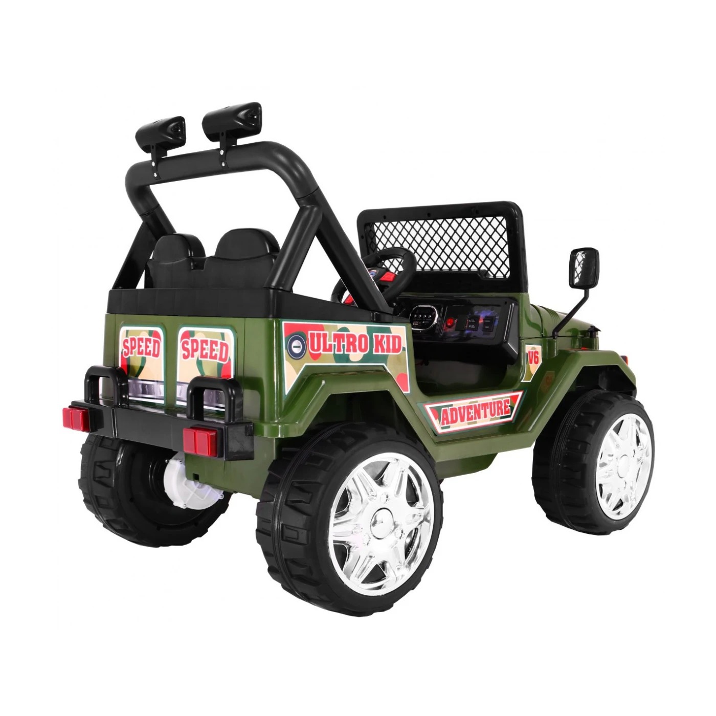 JEEP RAPTOR 12V, NIÑOS 1-5 AÑOS, verde, RC INDA509-RA-S618B, Coches ...