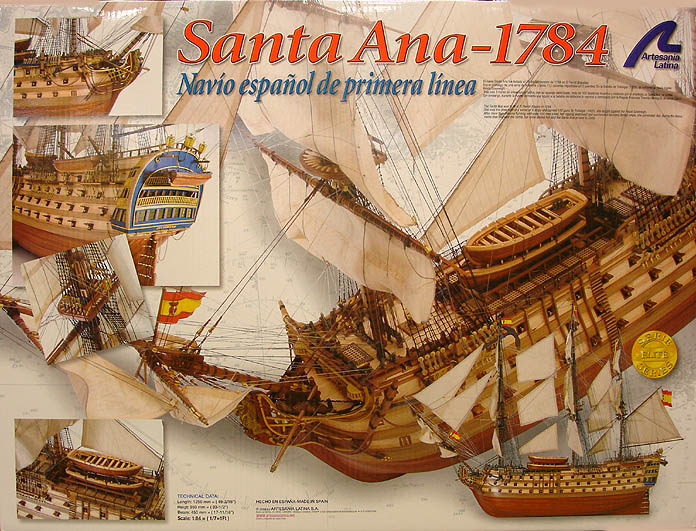 MAQUETA BARCO SANTA ANA 1784, IndalChess Tienda de coches para niños