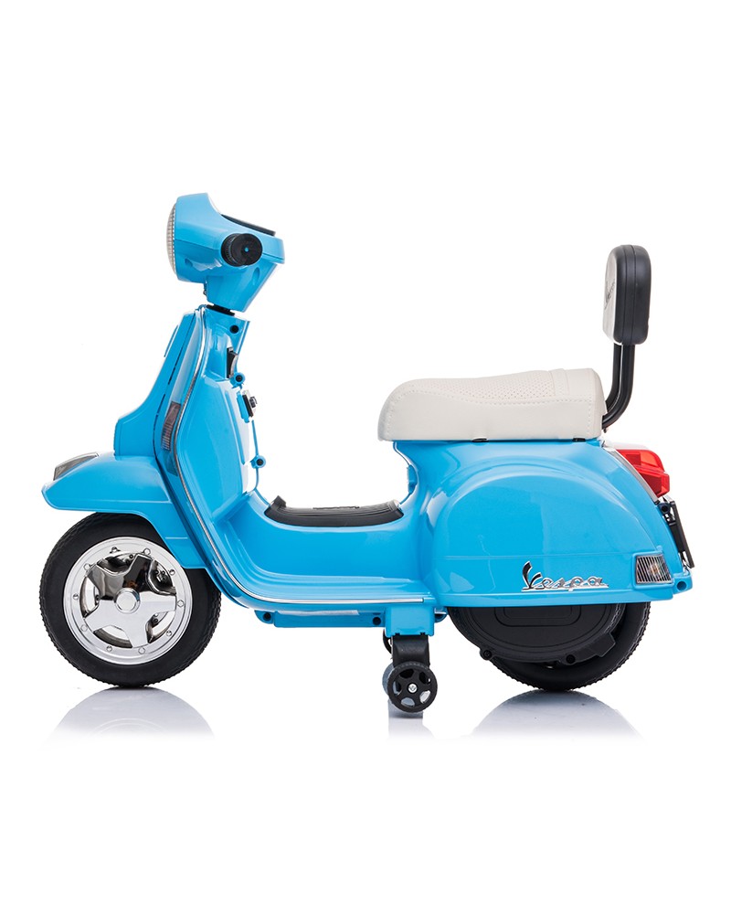 MINI-VESPA INFANTIL 6V PARA NIÑOS DE 1 A 3 AÑOS, azul - AT-MINIVESP ...