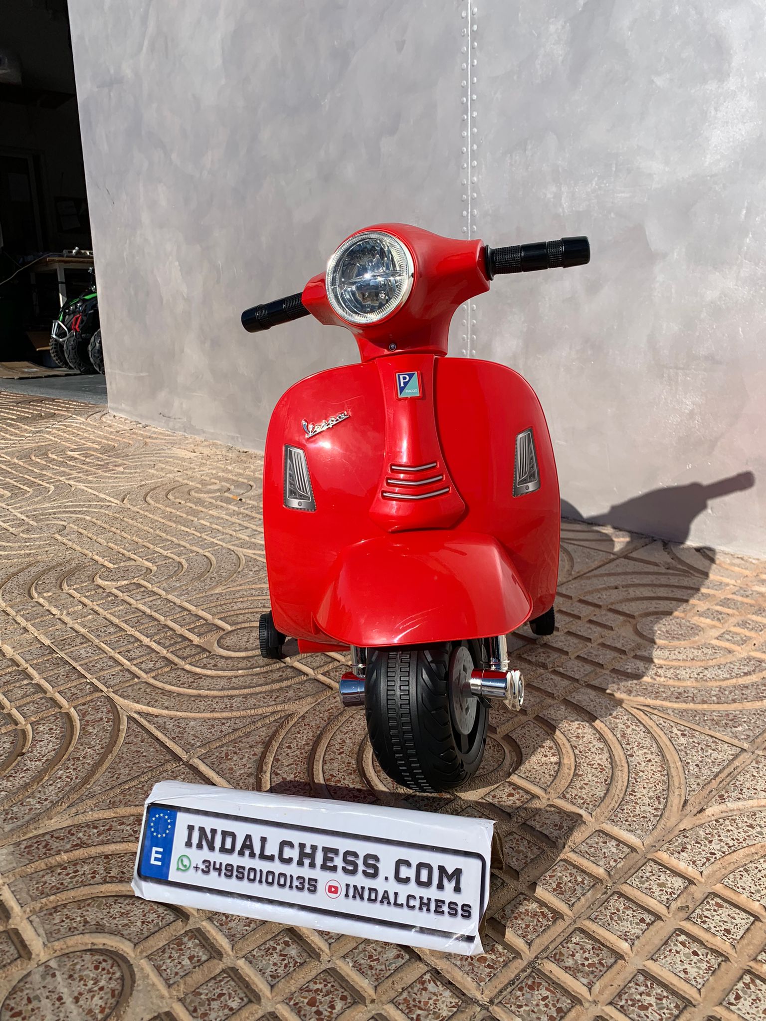 MINI-VESPA INFANTIL 6V PARA NIÑOS DE 1 A 3 AÑOS, roja - LE5346, Coches ...