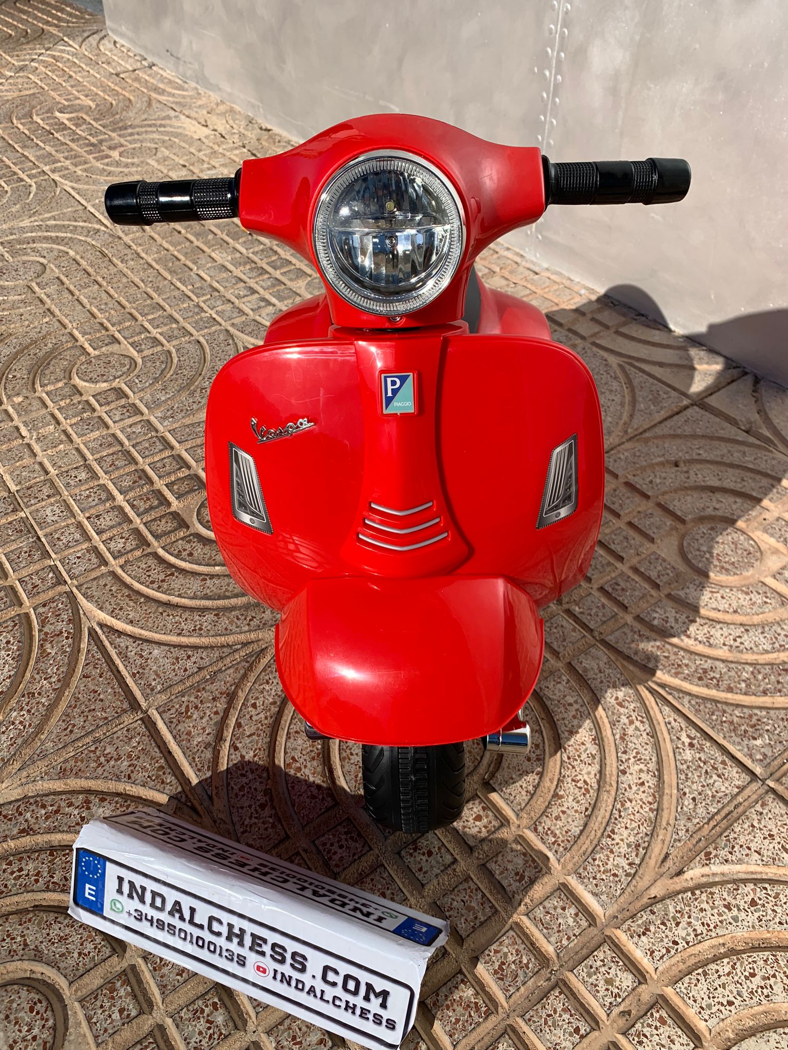 MINI-VESPA INFANTIL 6V PARA NIÑOS DE 1 A 3 AÑOS, roja - LE5346, Coches ...