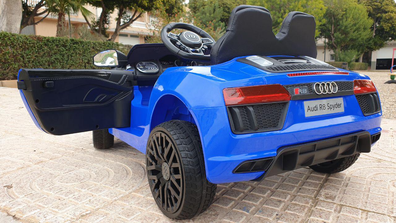AUDI R8 "LITTLE SPYDER" 12V, AZUL, INFANTIL, FULL OPTION, Coches ...